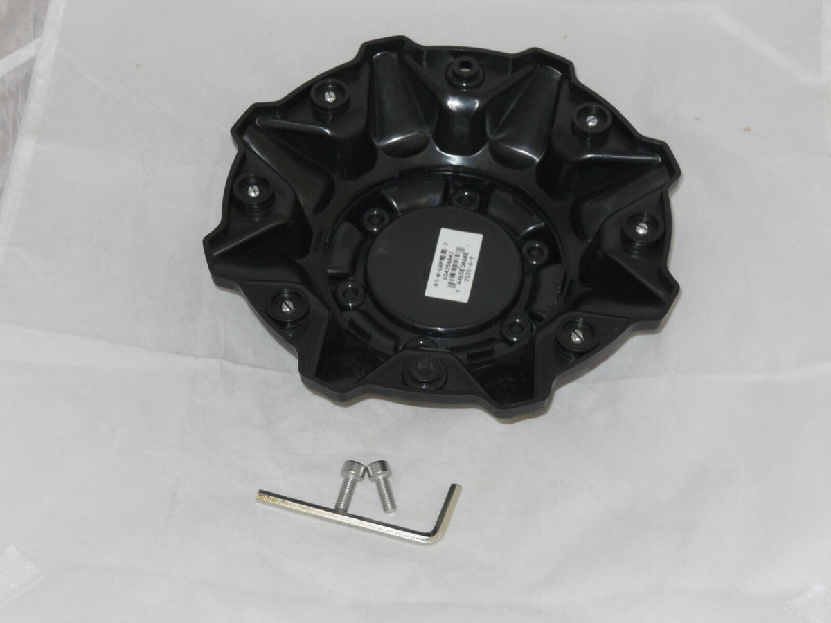 PRO COMP 48 SERIES QUICK 8 FLAT MATTE SATIN BLACK WHEEL RIM CENTER CAP ...