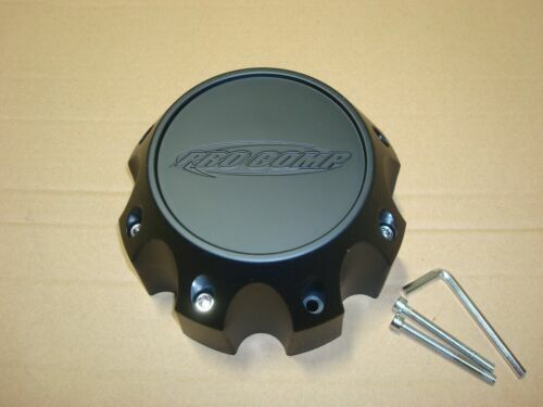PRO COMP FLAT MATTE BLACK 8 LUG WHEEL RIM CENTER CAP 6031CAP1 S909-16 ...