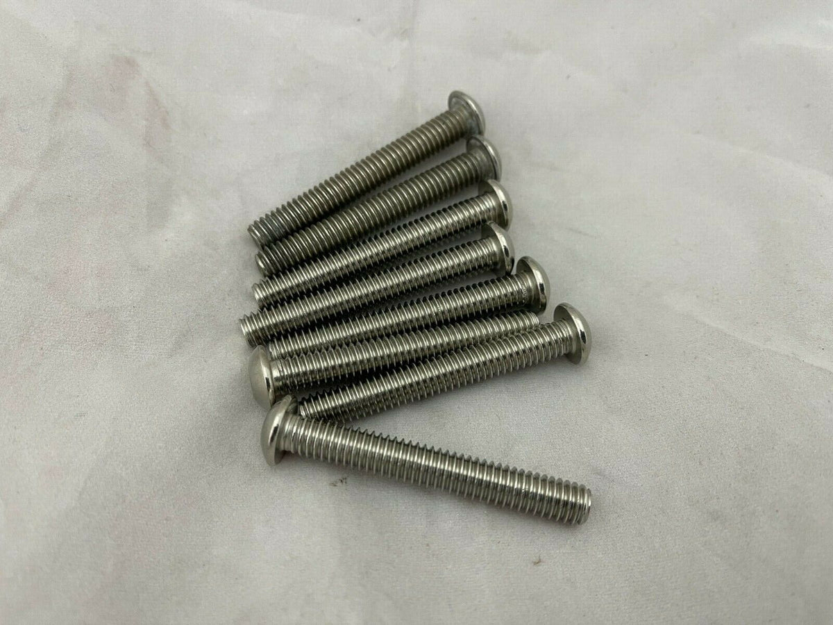 8 WELD RACING STAINLESS WHEEL RIM CENTER CAP SCREWS 5/16" - 18 THREAD ...
