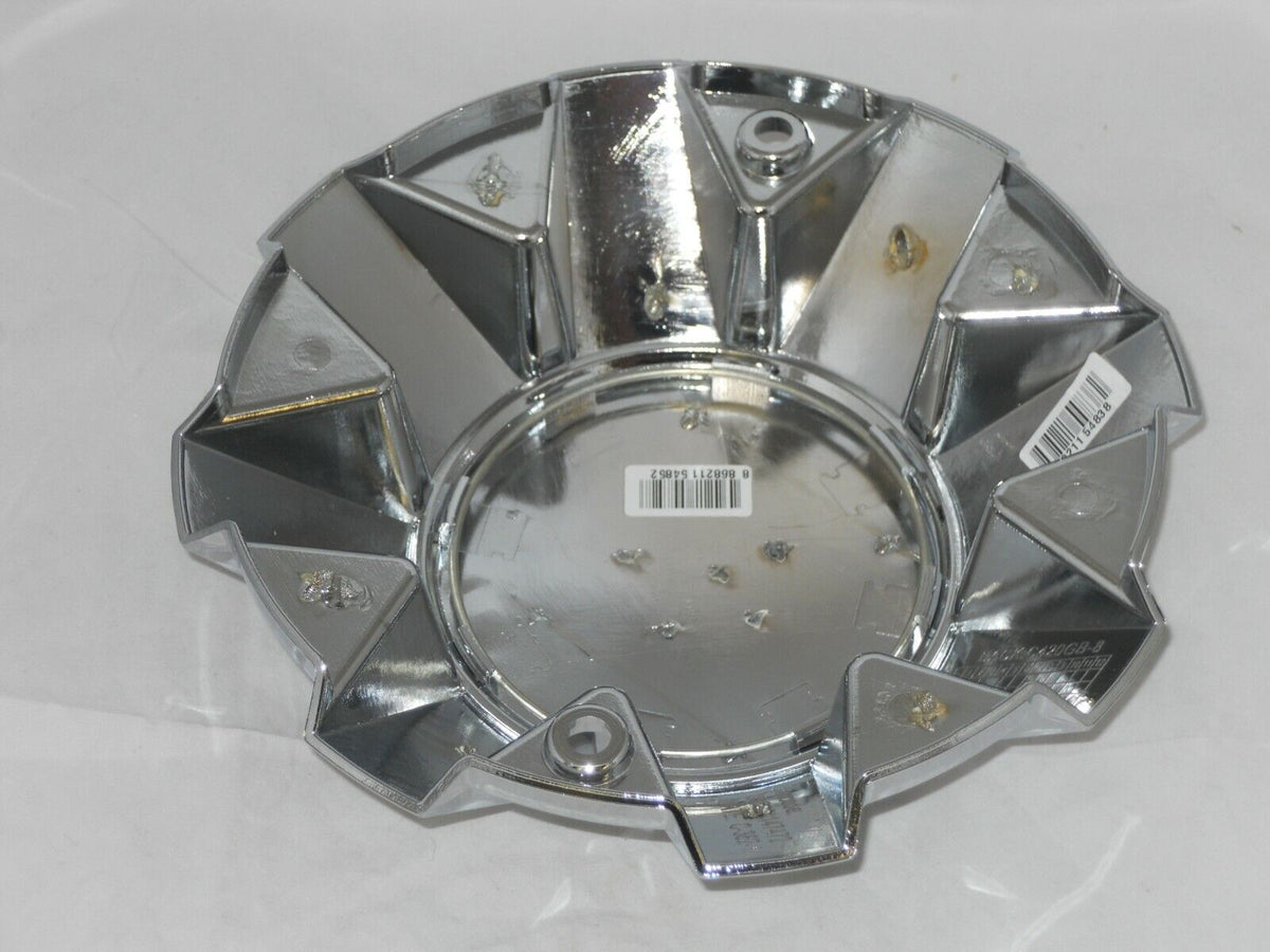 VISION WHEELS CHROME 420 LOCKER WHEEL RIM CENTER CAP BACK:C420GB-8 C-3 ...