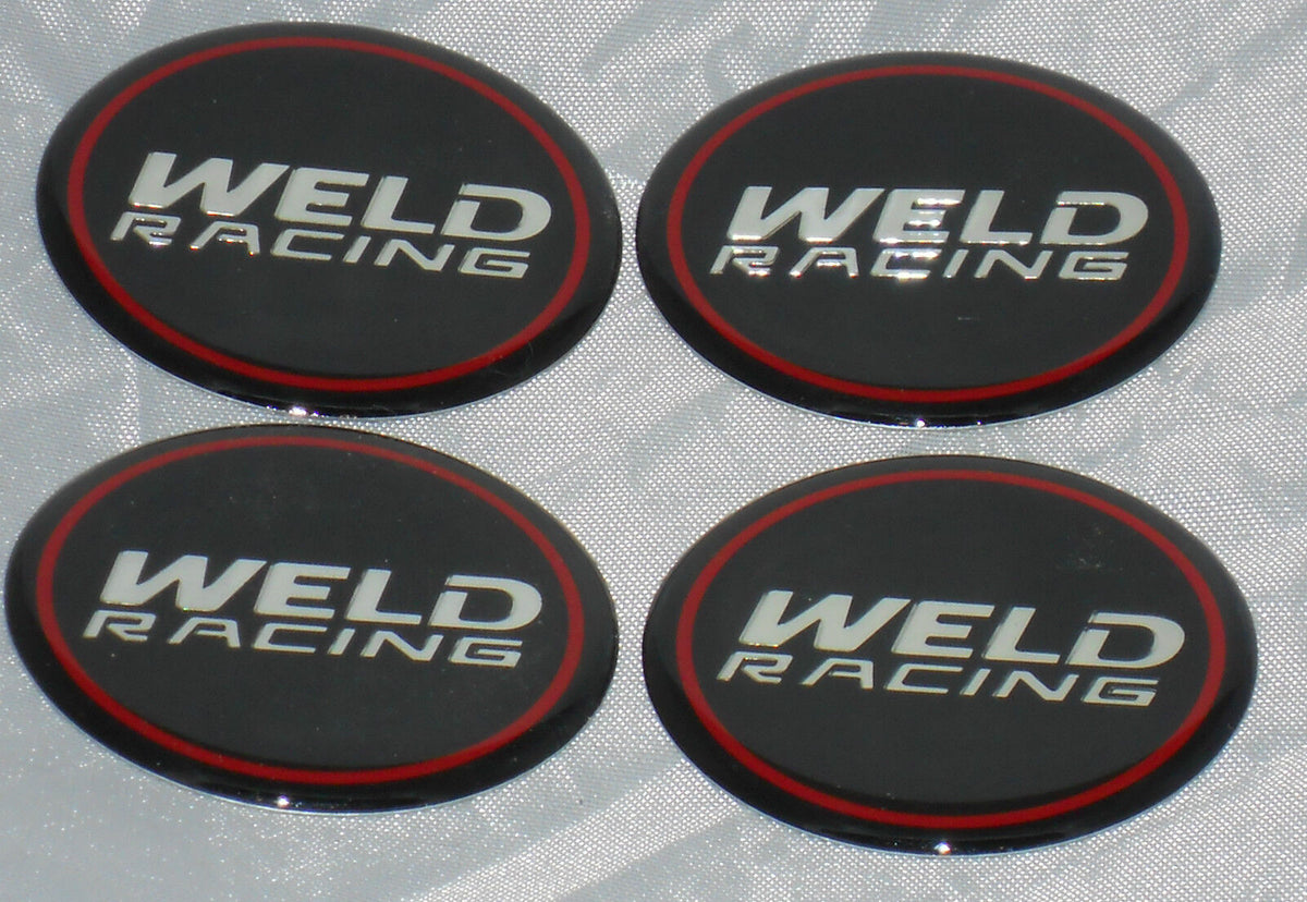 WELD RACING WHEELS SET OF 4 EMBLEM WHEEL RIM CENTER CAP LOGO STICKERS ...